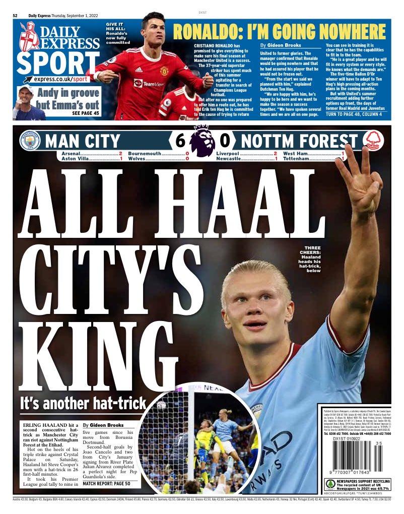 Thursday's sports pages - BBC Sport