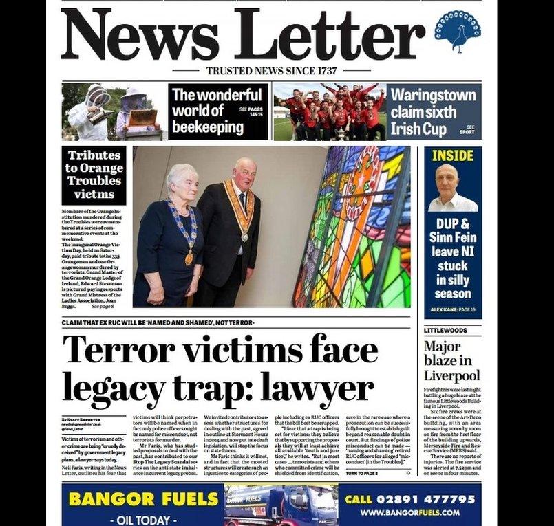 NI Newspapers: 'Driller Killer' and Belfast X Factor chippy - BBC News