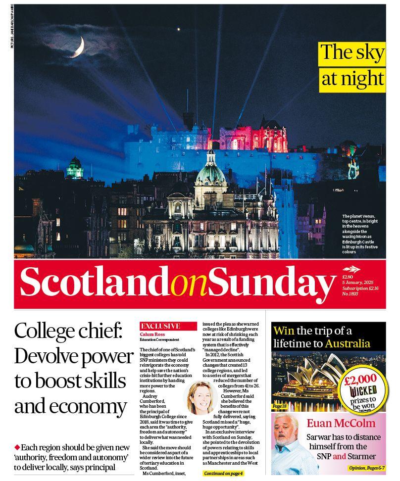 Scotland's papers: Police morale low and William's grief - BBC News