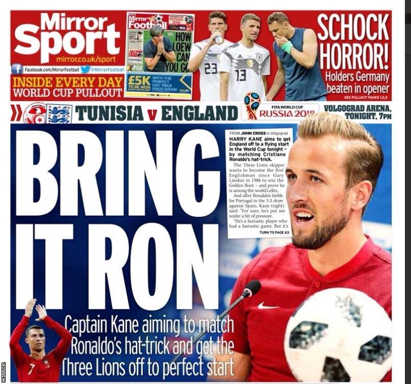 Monday's sports pages - BBC Sport