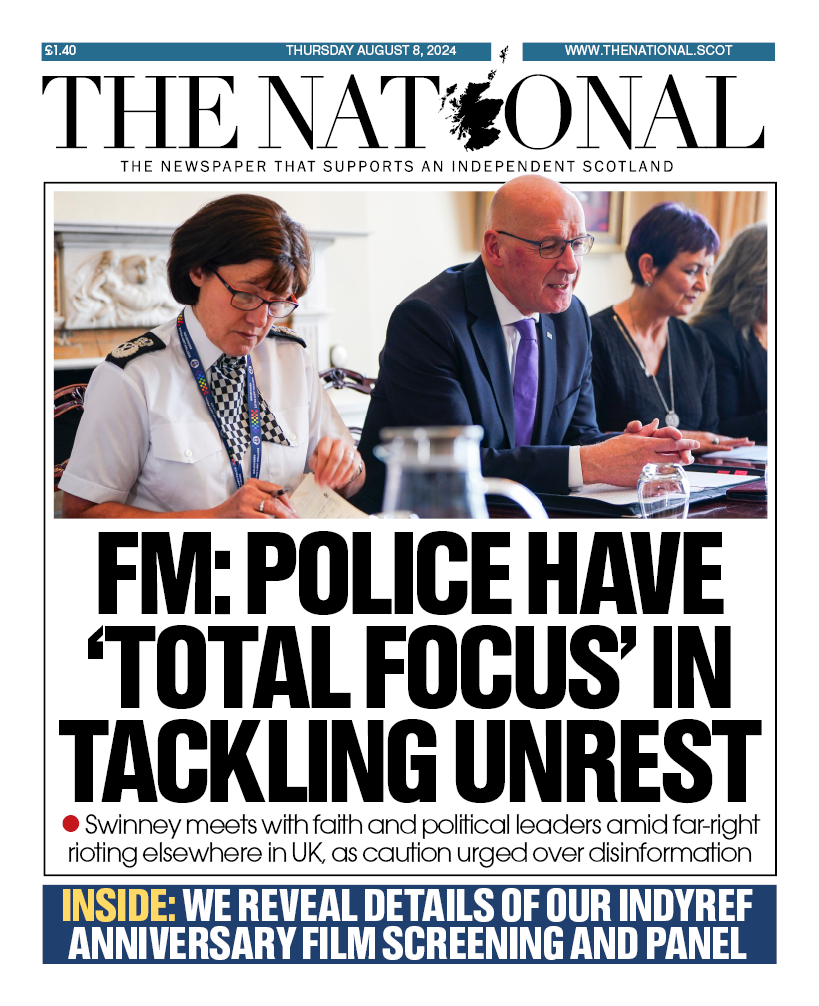 Scotland's papers: Police monitor far-right and cocaine trial - BBC News