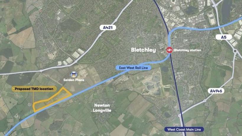 Villagers fear East West Rail depot could see businesses closing - BBC News