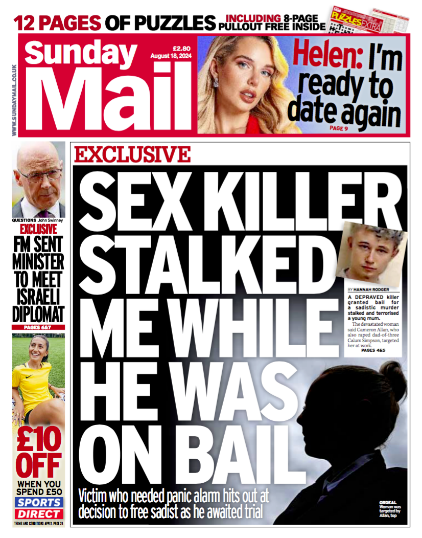 Scotland's papers: OAP hardship warning and police 'spy' photos row ...