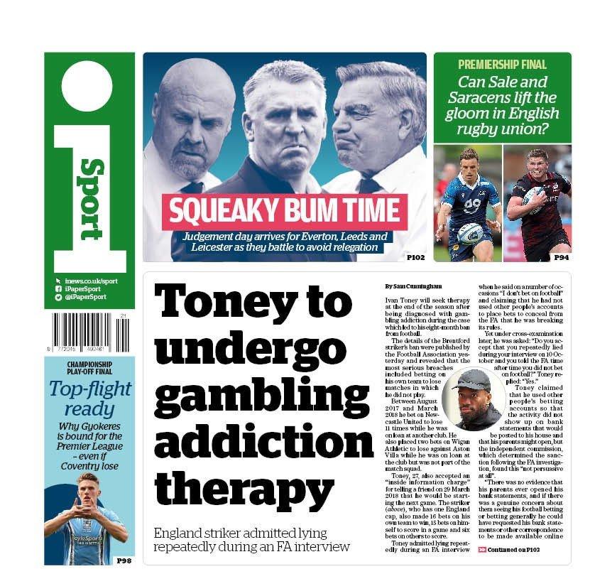 Saturday's back pages - BBC Sport