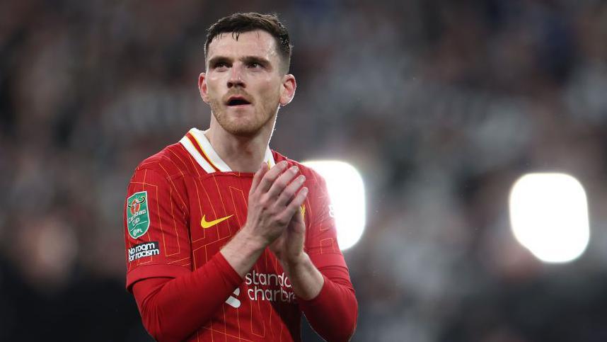 Liverpool 1-2 Newcastle: Andrew Robertson on cup final defeat - BBC Sport