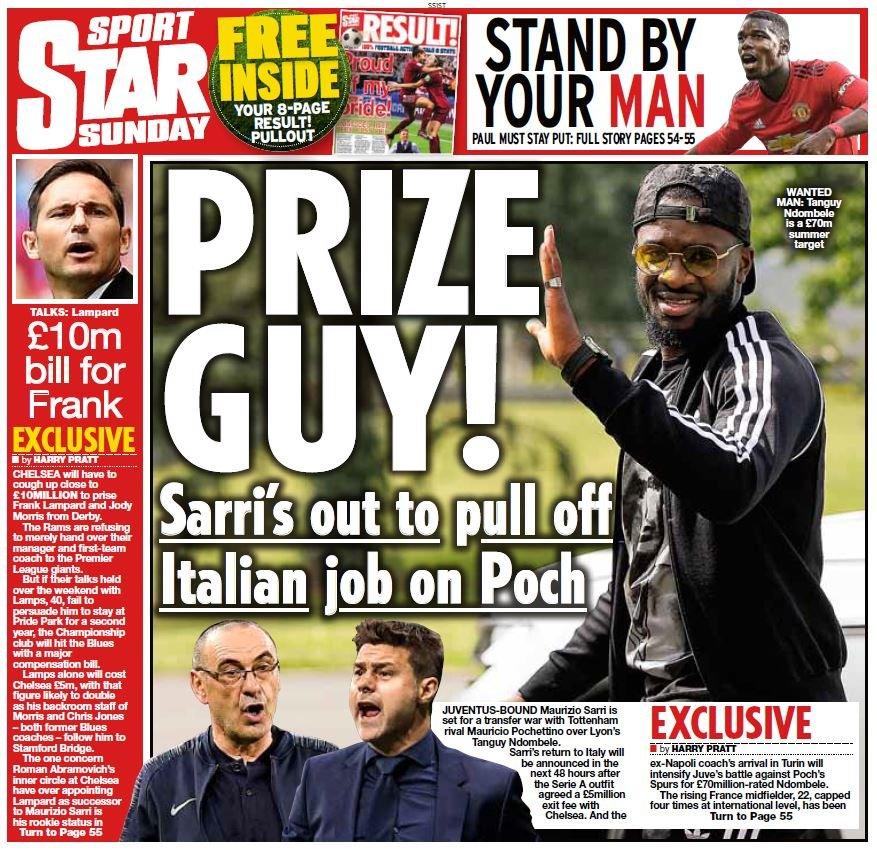 Sunday's back pages - BBC Sport