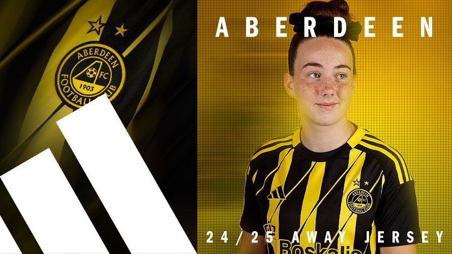 Aberdeen launch 'wasp' away kit - BBC Sport