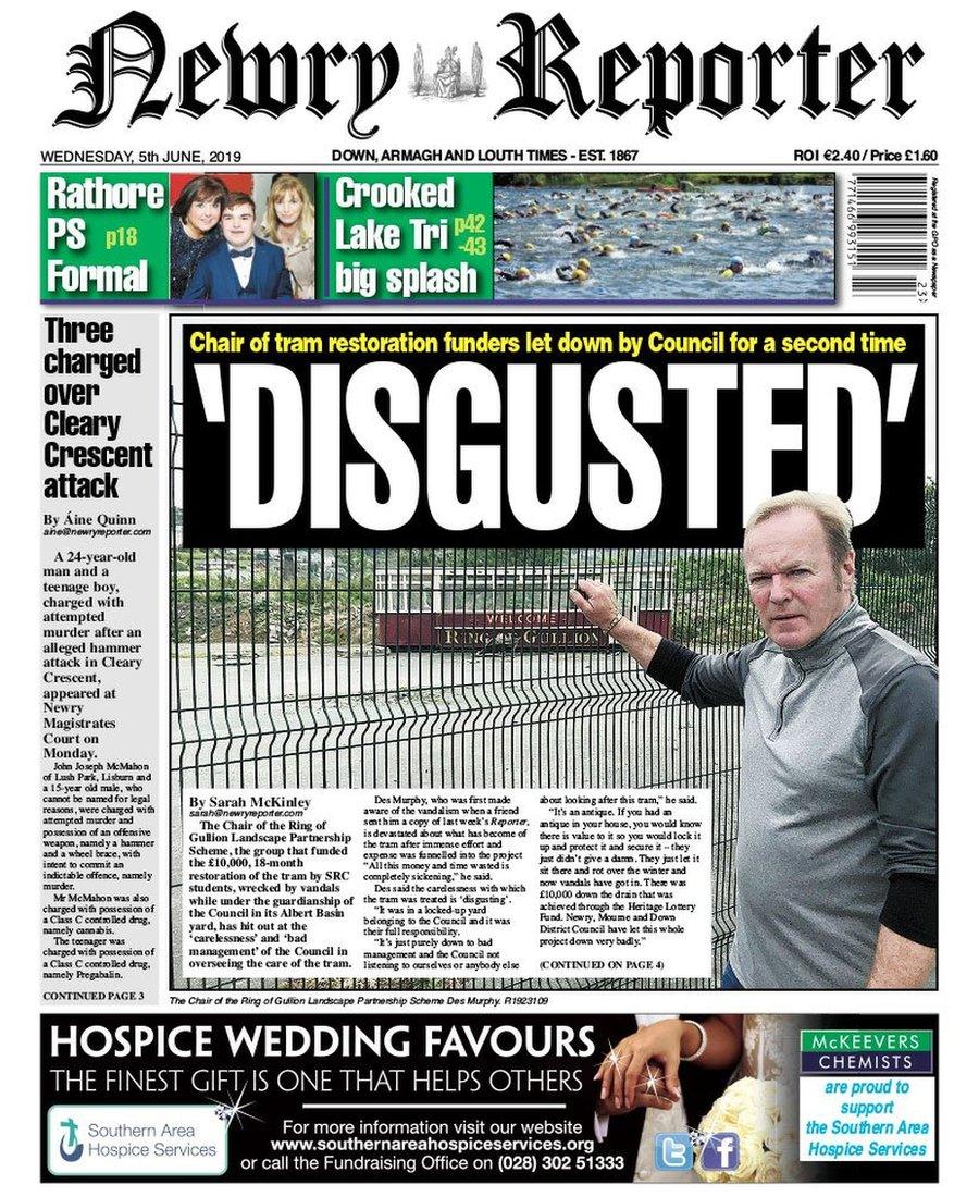 NI paper review: Health, vandals and anti-social behaviour - BBC News