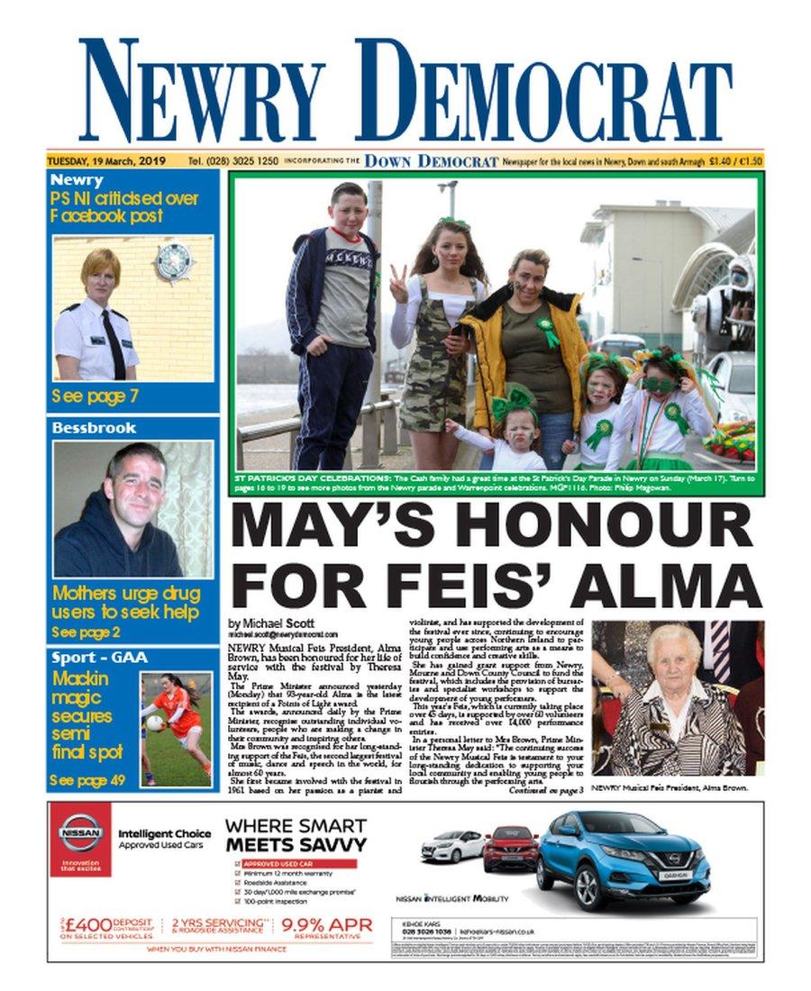 NI weekly papers: Cookstown crush tragedy on weekly front pages - BBC News