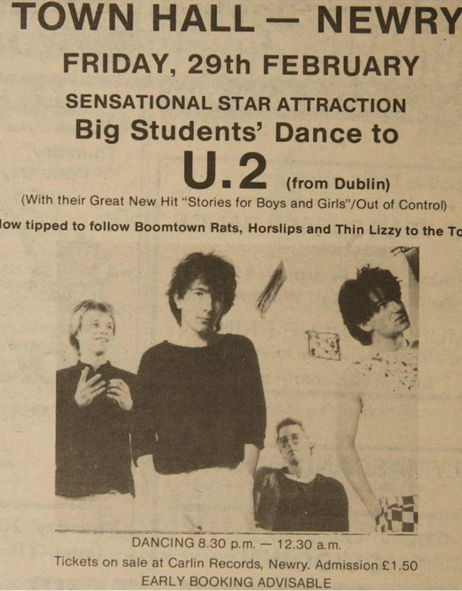 U2: The 1980 town hall gig that ended up losing money - BBC News