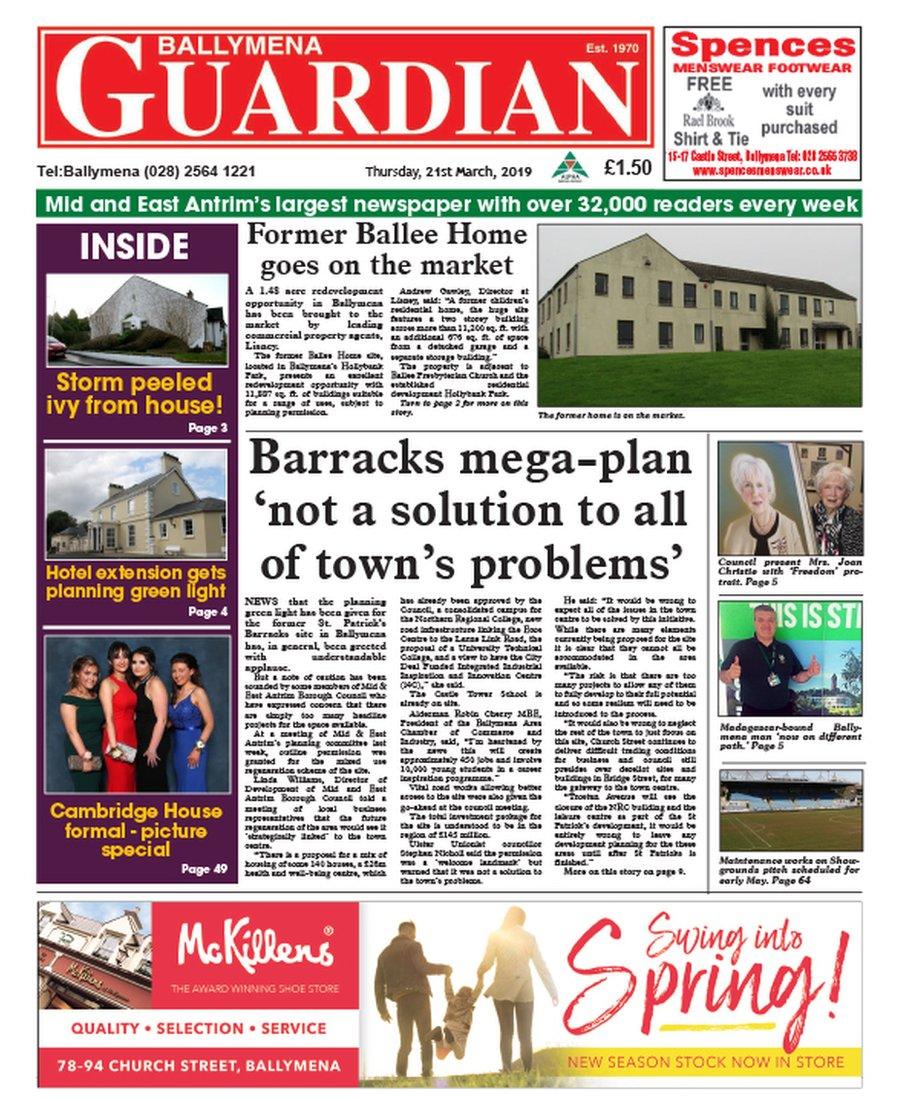 NI weekly papers: Cookstown crush tragedy on weekly front pages - BBC News