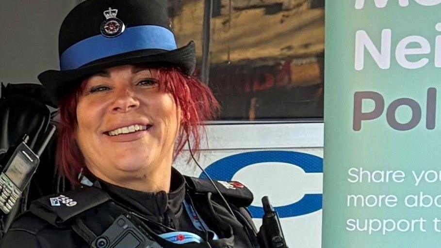 Hairdresser, 50s, hung up scissors to become PCSO - BBC News