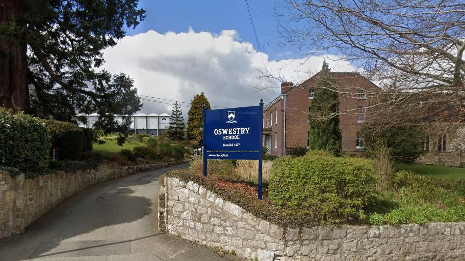 Girl found in critical condition dies at Oswestry School - BBC News