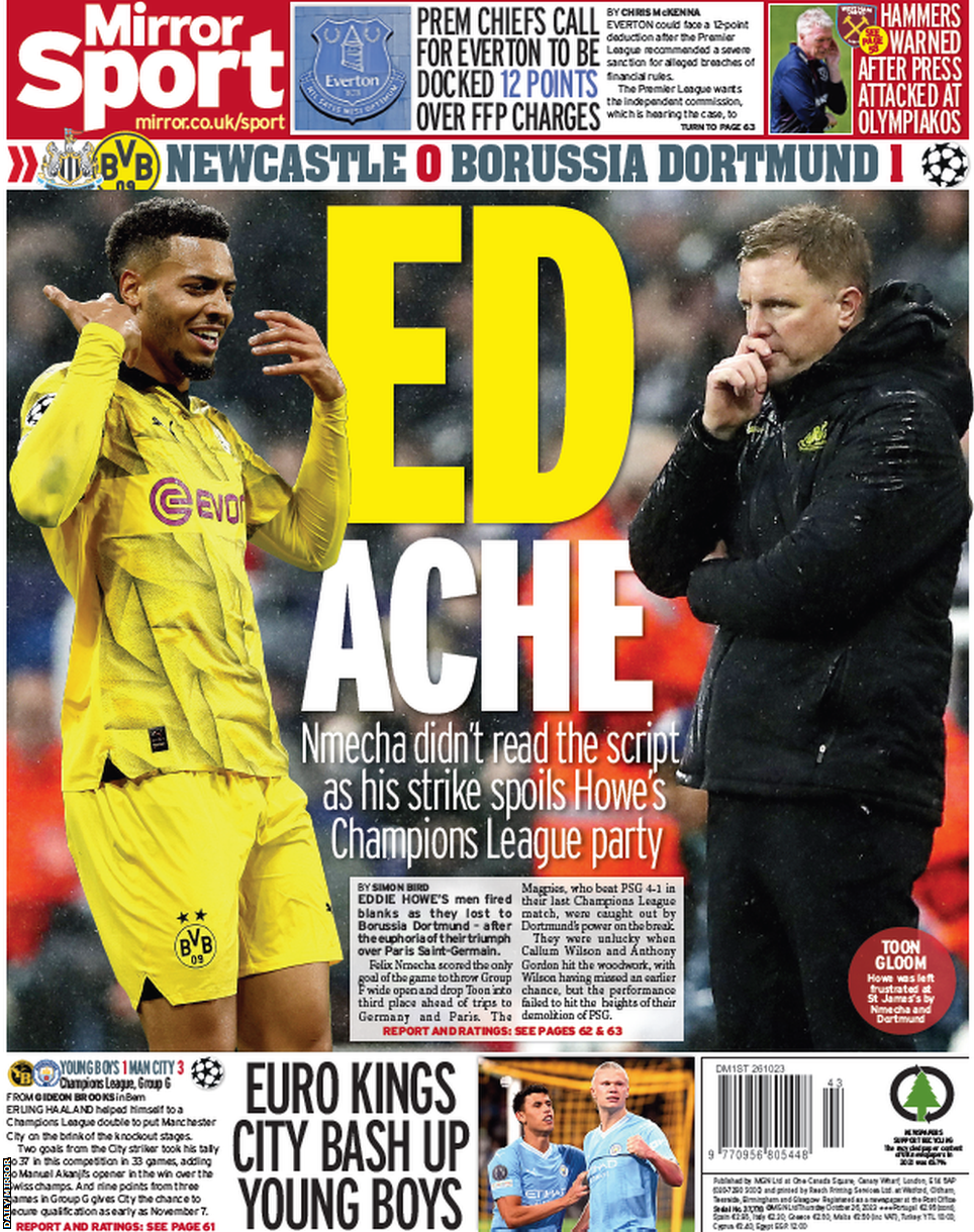 Thursday's newspapers - BBC Sport