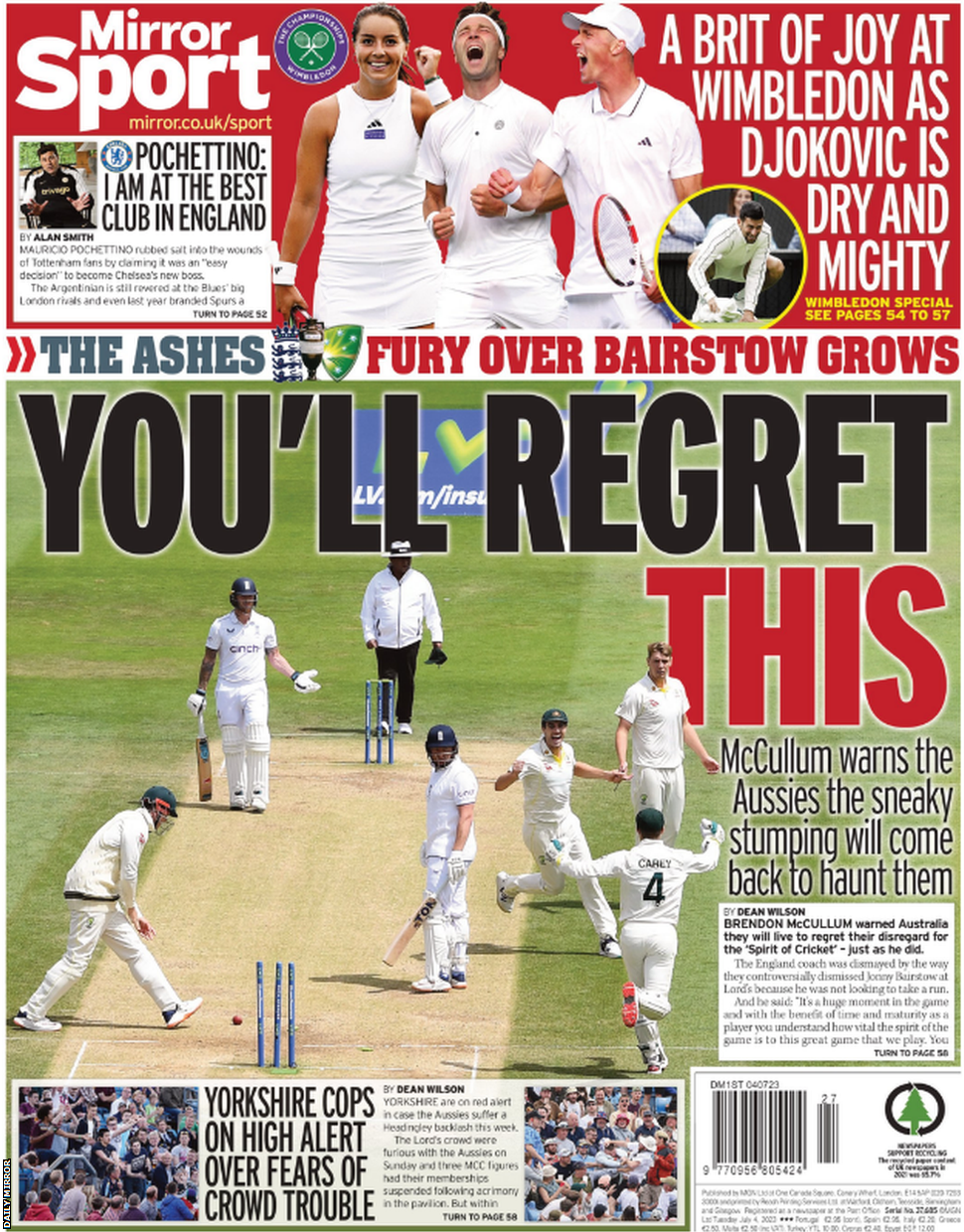 Tuesday's back pages - BBC Sport