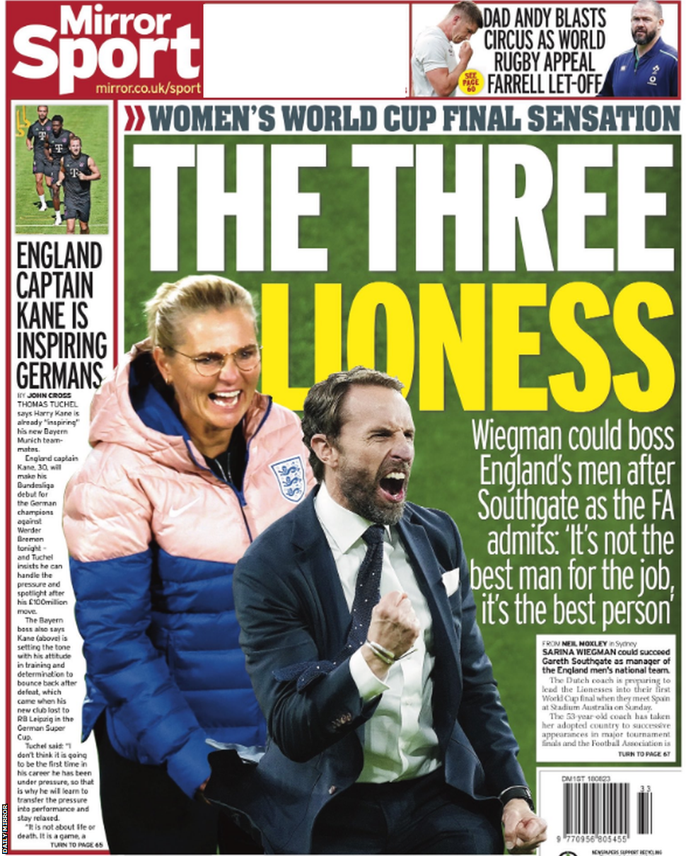 Friday's back pages - BBC Sport