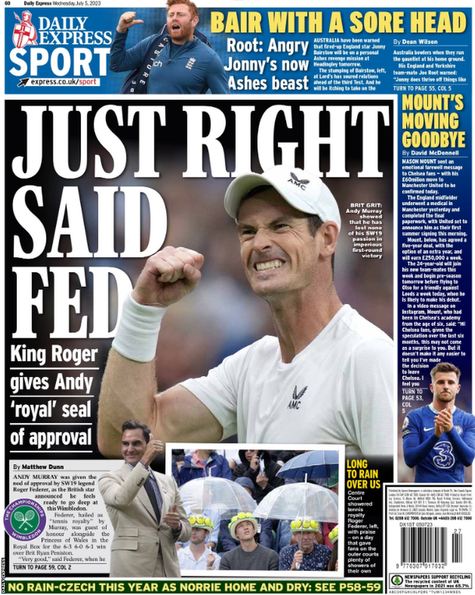 Wednesday's back pages - BBC Sport