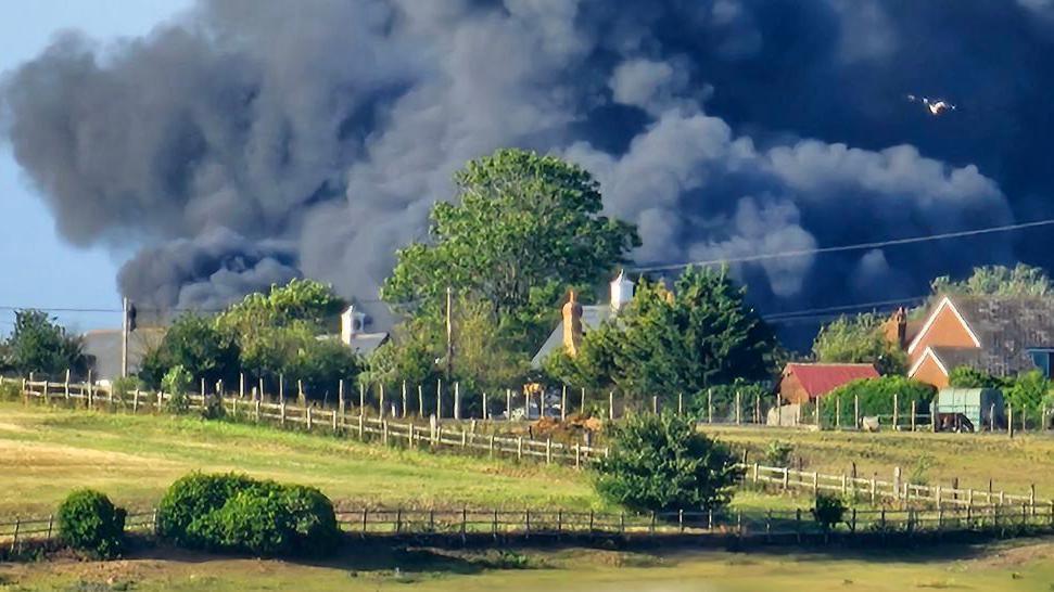 Chadwell St Mary fire that destroyed 36 buses thought to be arson - BBC ...