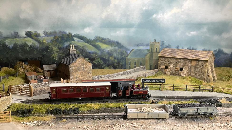 Model maker recreates Ashover Light Railway on centenary opening - BBC News