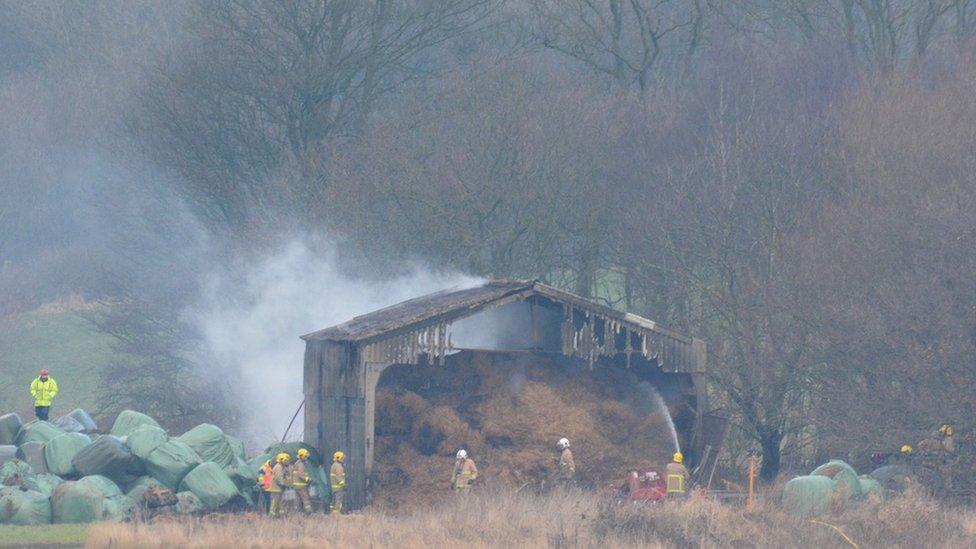 Firework caused Parbold barn blaze that killed boy, 14 - BBC News