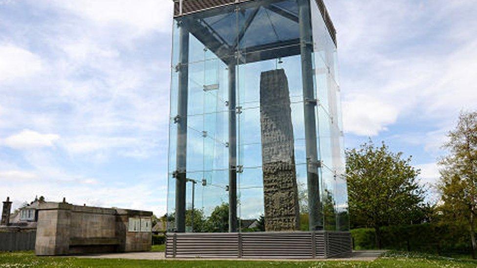 Damage of £10,000 at medieval Sueno's Stone in Forres - BBC News