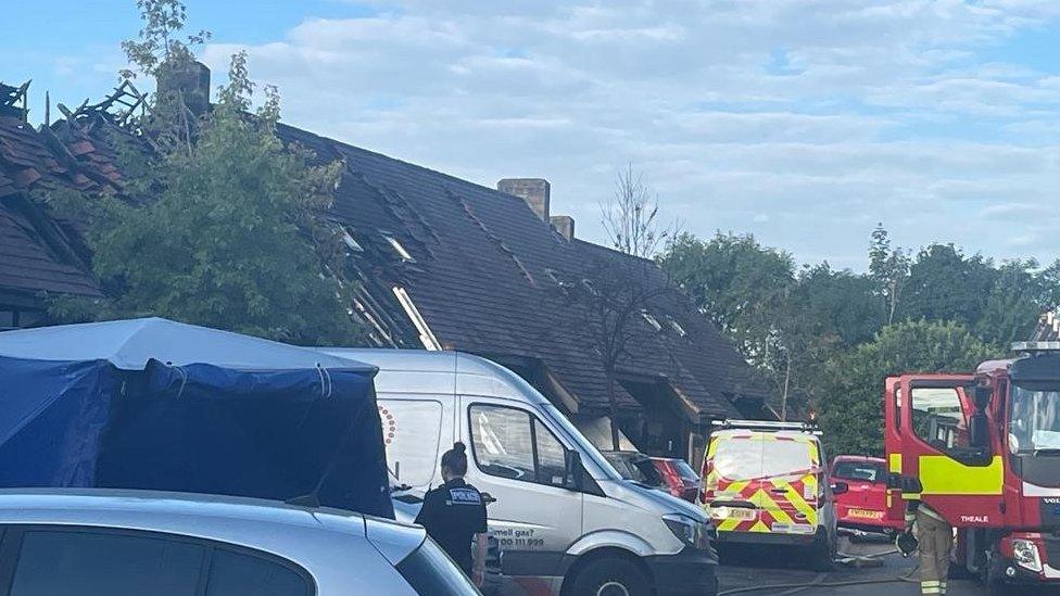 Woman arrested in Calcot house arson investigation - BBC News