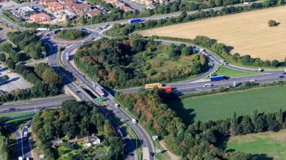 New £100m Newark link road 'set to be completed next year' - BBC News