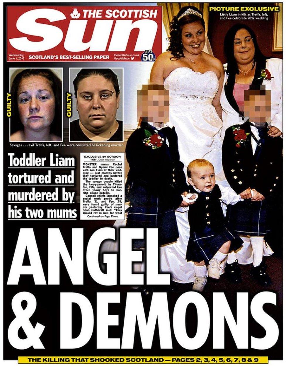 Scotland's papers: 'Evil' pair guilty and system failures - BBC News