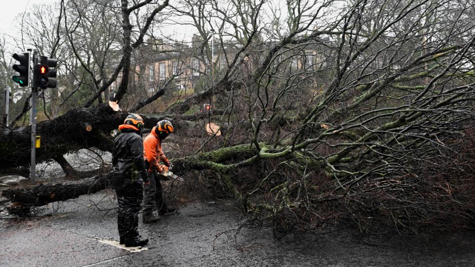 Storm Éowyn: Travel and power problems to continue across Scotland ...