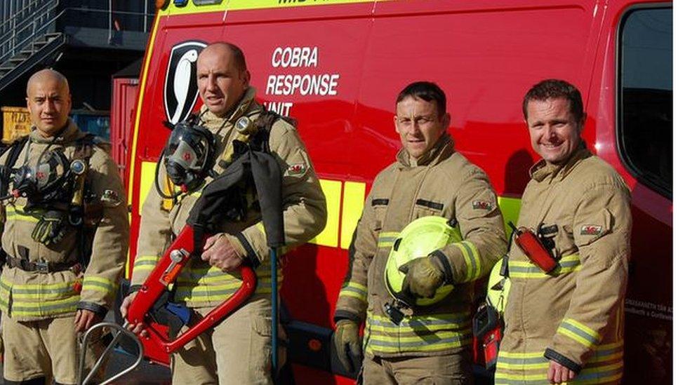 Llanarthne timber and tyre fire extinguished - BBC News