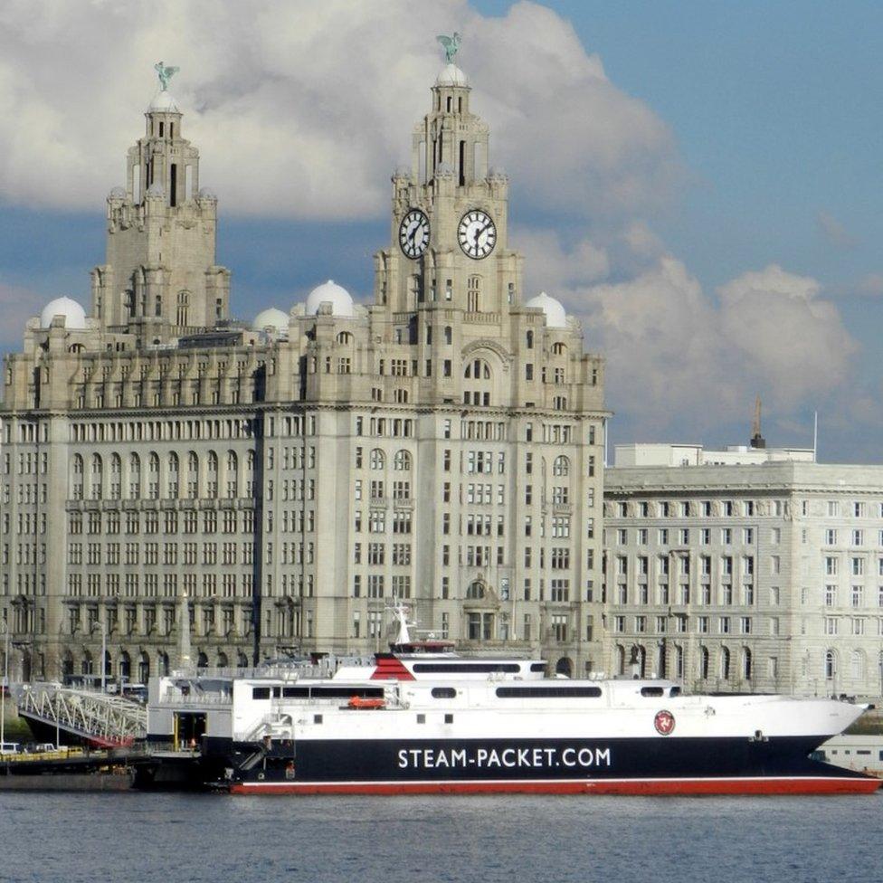Isle of Man to Liverpool ferry's summer timetable begins - BBC News