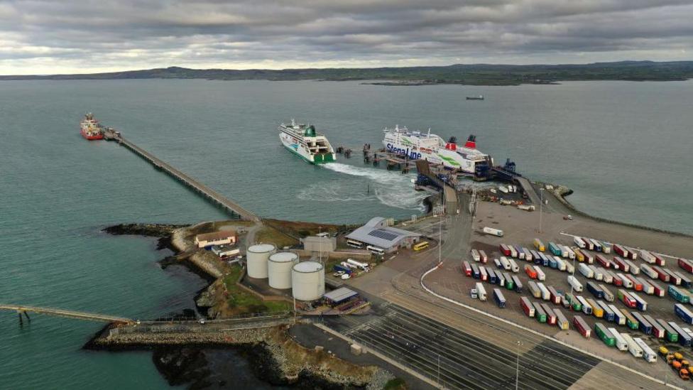 Holyhead Port to reopen fully after Storm Darragh damage - BBC News