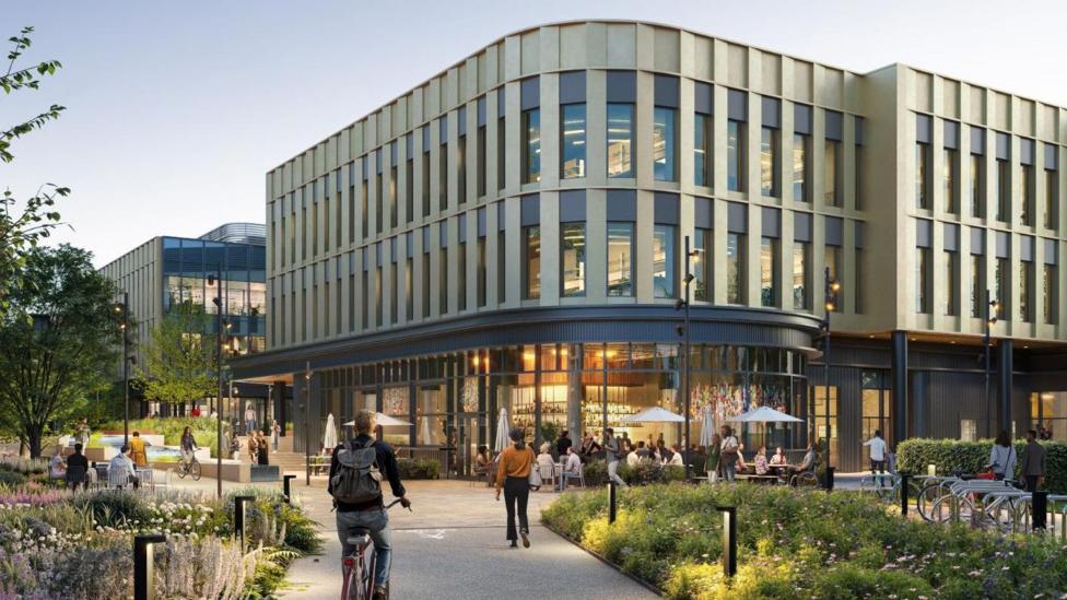 New Hinxton research campus buildings could be built by 2027 - BBC News