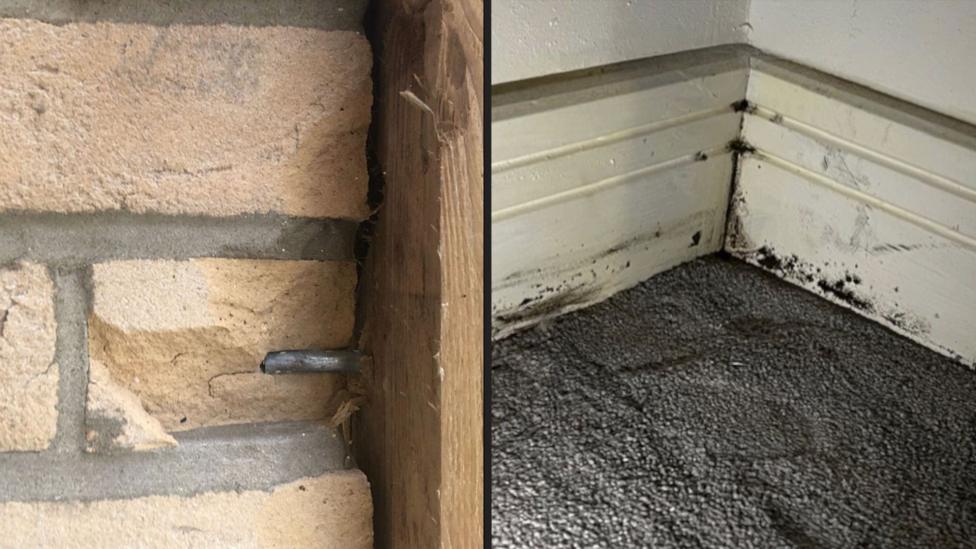 Owners catalogue snagging on Bellway homes in Cambridgeshire - BBC News