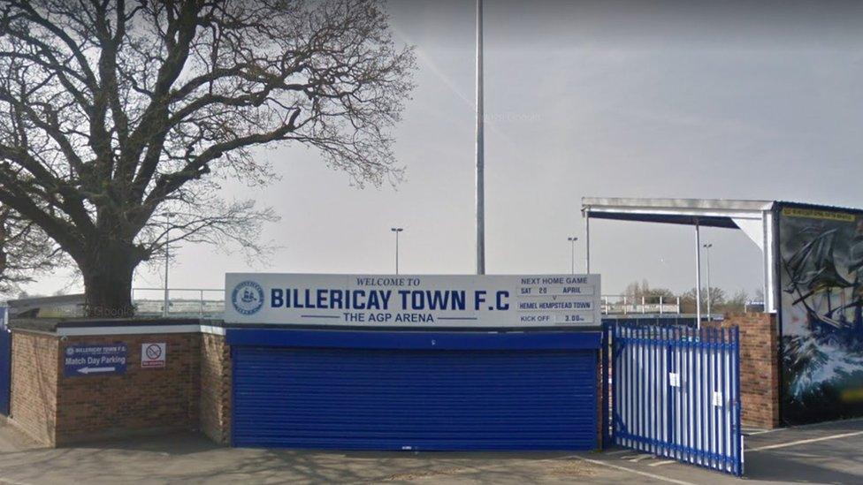 Billericay football club's already built refurb approved - BBC News