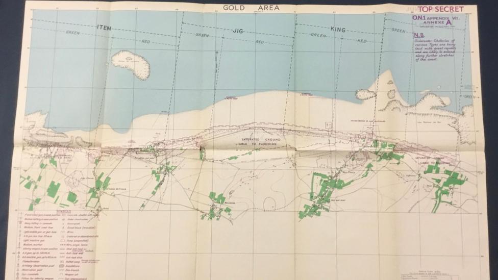 'Top secret' D-Day landing maps to go to auction - BBC News