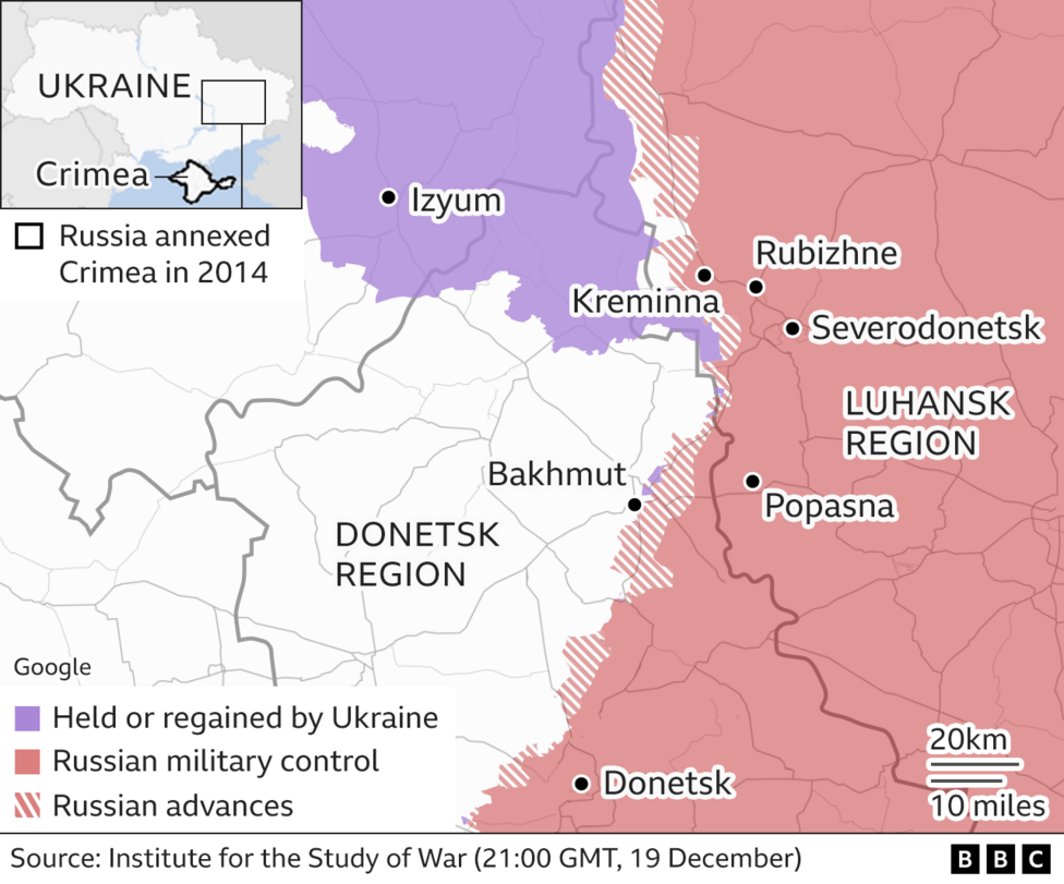 Ukraine war: Volodymyr Zelensky visits front-line city of Bakhmut - BBC ...