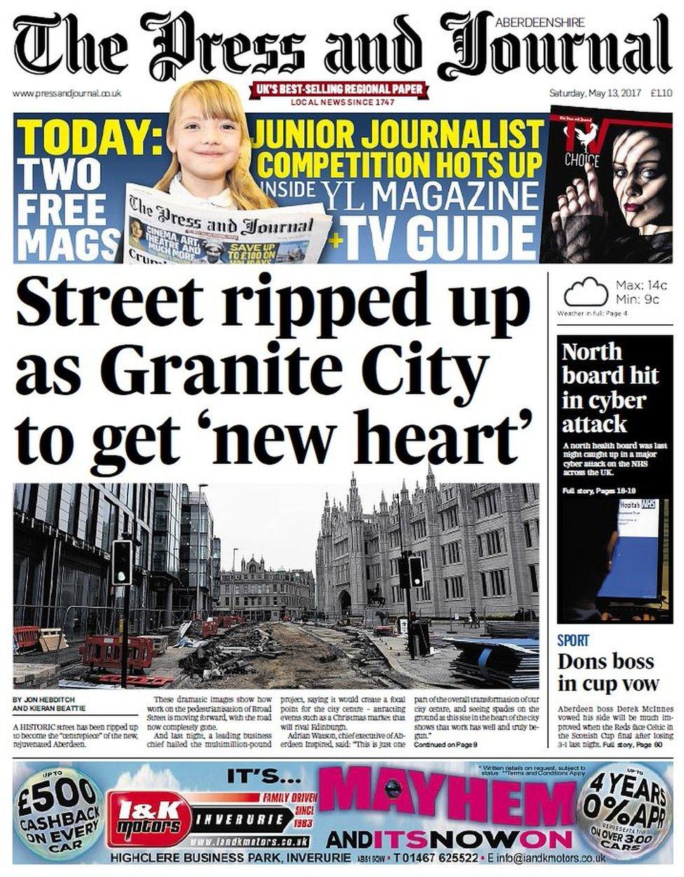 Scotland's papers: NHS held to ransom - BBC News