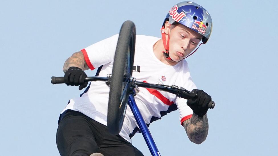Corby BMX venue 'buzzing' as champion riders chase Paris glory - BBC News
