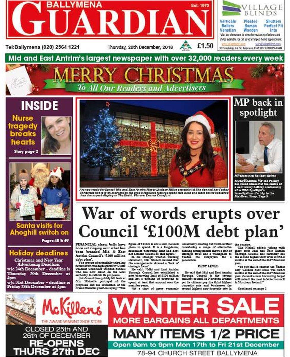 Weekly paper review: The ultimate gift and a ripped bible - BBC News