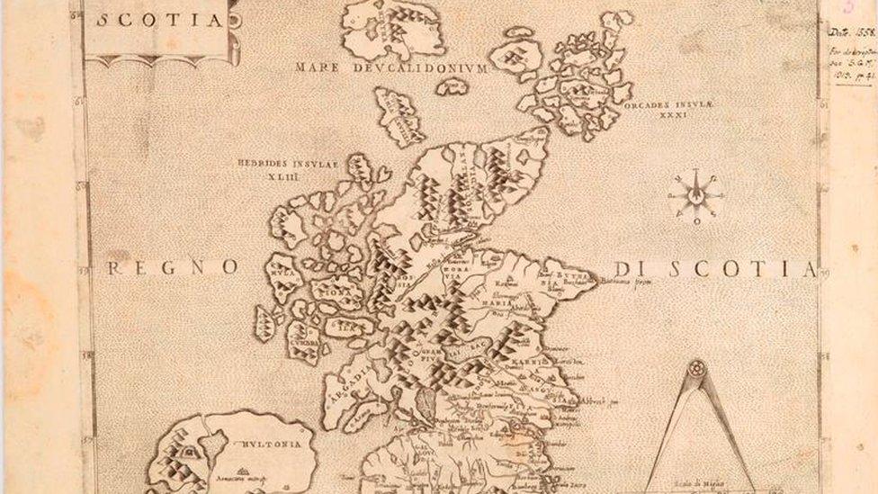 Oldest map of Scotland featured in new exhibition - BBC News