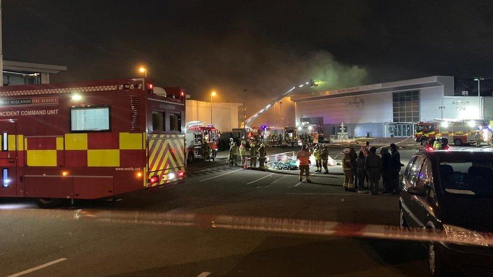 Crews remain at scene after major fire at Birmingham wedding venue ...