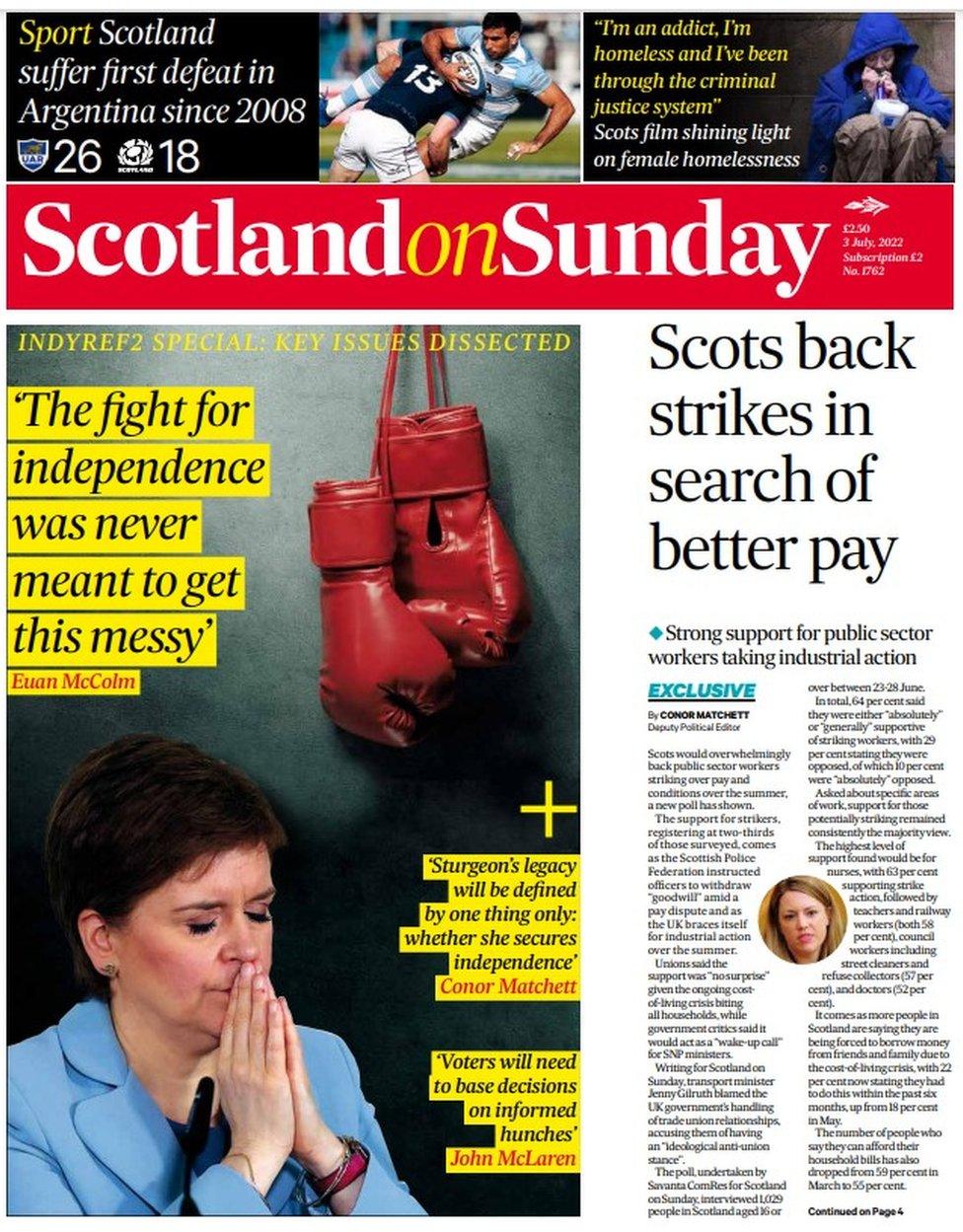 Scotland's papers: The fight for independence and Goram tributes - BBC News