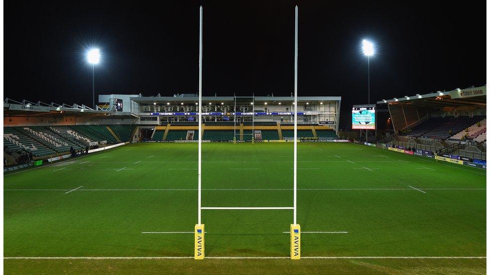 Northampton Saints' Barwell Stand officially opened - BBC News