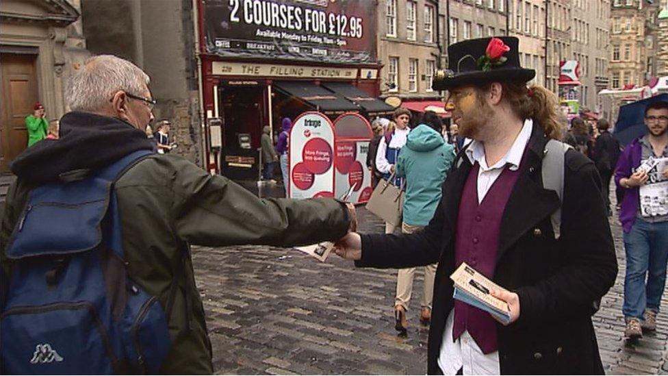 Edinburgh Fringe shows compete in tough marketplace - BBC News