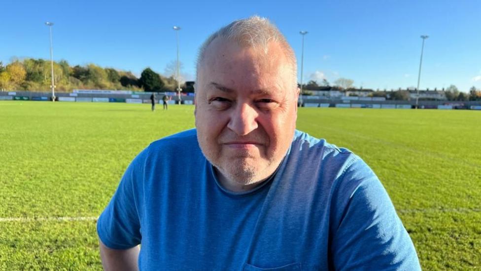 Non-league Kettering Town fans get football ground ready for TV - BBC News