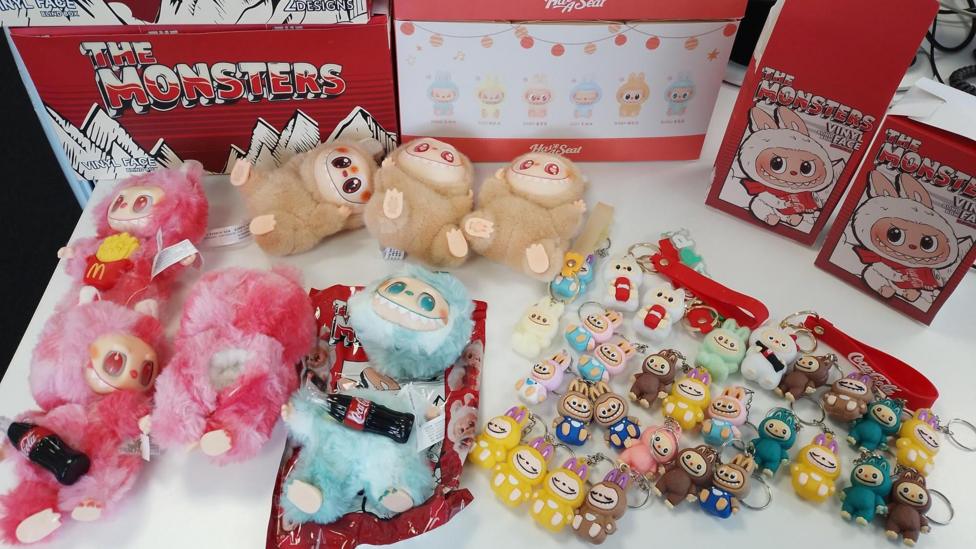 Fake Labubu dolls seized in Penkridge Market raid - BBC News