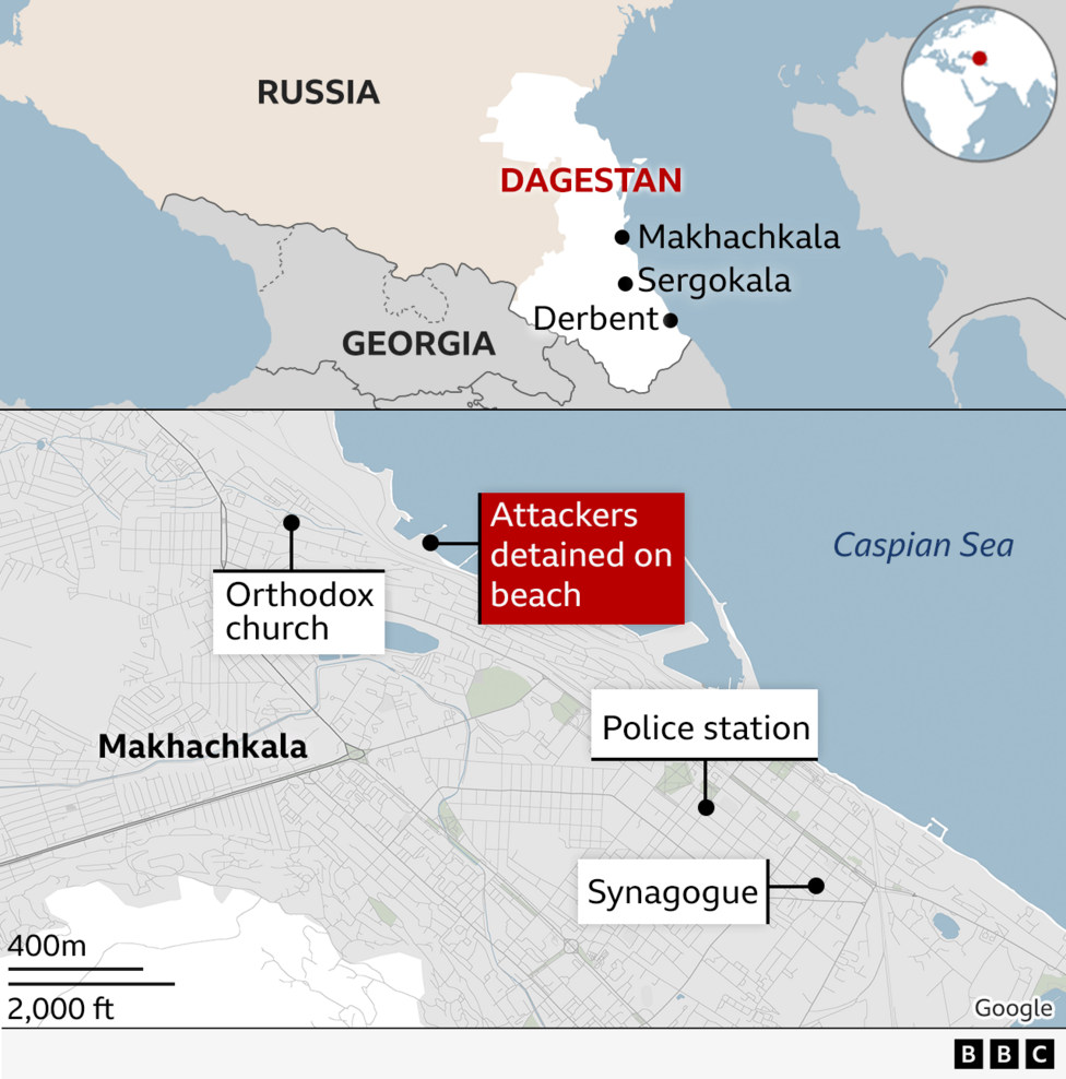Dagestan: Deadly attacks on churches and synagogue in southern Russia ...