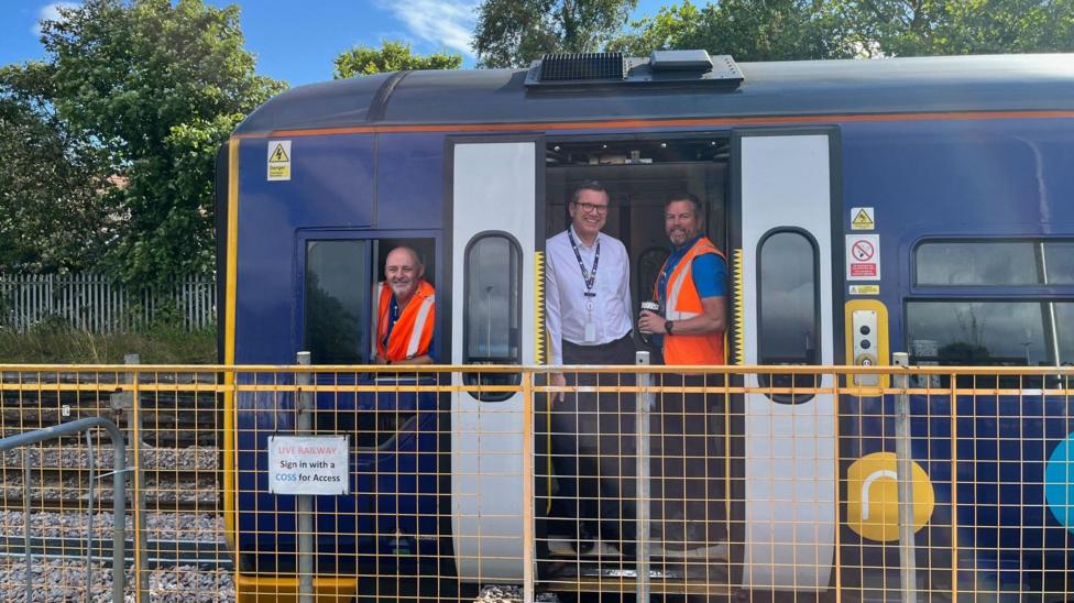 Northumberland Line's first full train test completed - BBC News