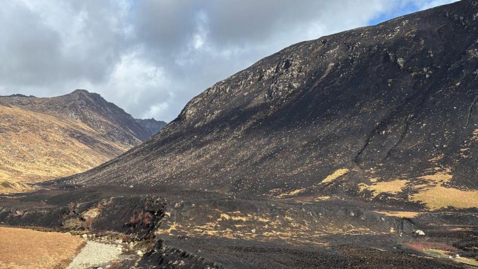Hills reopen to walkers after extreme wildfire alert ends - BBC News